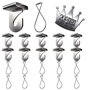SEEMEY-Drop-Ceiling-Hooks Clip-Hooks-Suspended-Ceiling-Tile-Hooks T-Bar ...