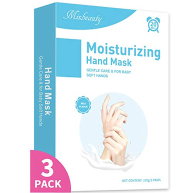Hand Mask 3 Pairs Moisturizing Glove Hand Peeling Mask Repair Rough and ...