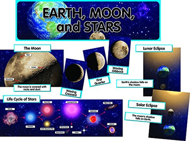 Creative Teaching Press Earth Moon and Stars Mini Bulletin Board Set ...