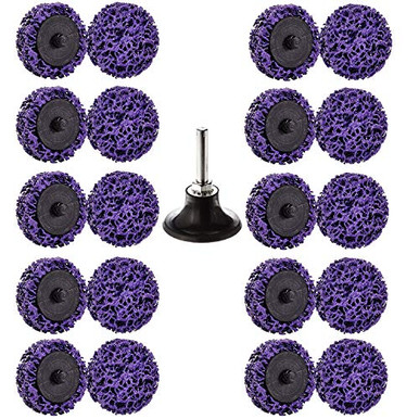 20 Pcs 2" Quick Change Roloc Easy Strip Discs Angel Grinders Clean Tool ...