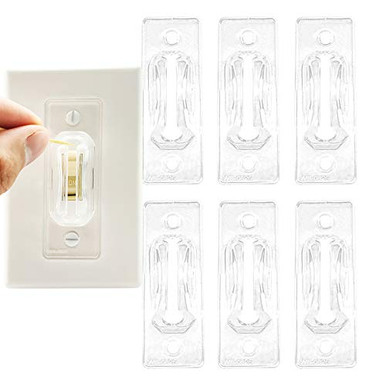 6 Pack Wall Switch Guards Child Proof Light Switch Cover Guard Keeps ...