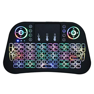 Mini Wireless Keyboard Portable 2.4GHz Backlit Handheld Remote Keyboard ...