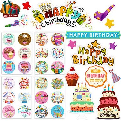 Birthday Stickers Nice Size Birthday Stickers for Kids Happy Birthday ...