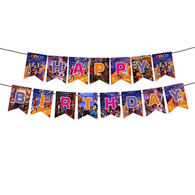 COCO birthday banner coco theme party supplies - Famous Microgreens