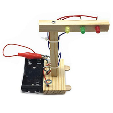 KKmoon Wood Traffic Lights DIY Kit Kids Toy DIY Kit for Children ...