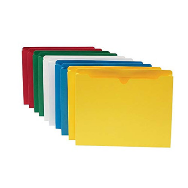 Staples 248955 Colored File Jackets Letter 1 1-2-Inch Expansion ...
