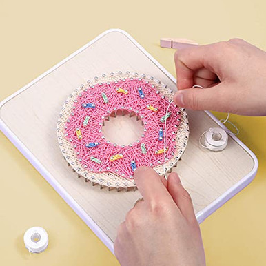 DIY Donut String Art Kit with All Necessary Accessories and Frame for ...