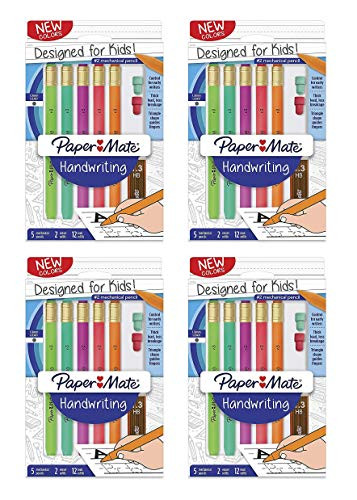 Paper Mate Handwriting Triangular Mechanical Pencil Set with Lead and ...