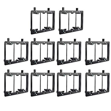 10 Pack 3 Gang Low Voltage Mounting Bracket Wall Plate Mounting Bracket ...