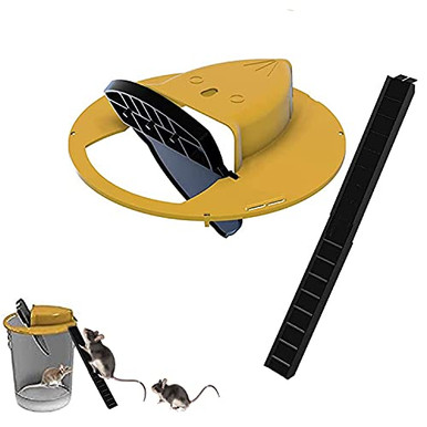 Flip and Slide Bucket Lid Rat Trap Auto Reset Door Style Mouse Trap ...