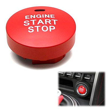 iJDMTOY JDM Red Engine Push Start Button Replacement Cover Compatible ...