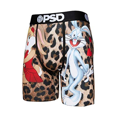 PSD Men's Boxer Brief -Brown-Looney Toons Cheetah L- - Famous Microgreens