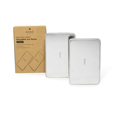 Ecozoi Stainless Steel Lunch Chillers - Ice Packs for Lunch Boxes Lunch ...