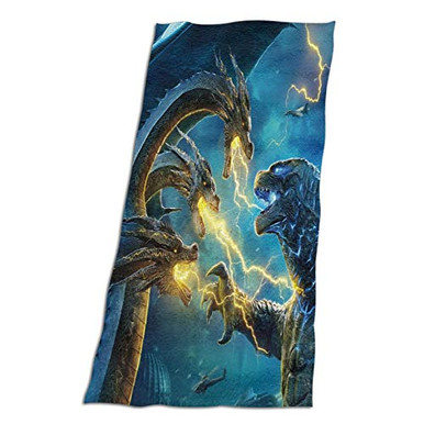 WeBinPo Godzilla Beach Towel 3D Printed Quick Dry Towel Summer Seaside ...