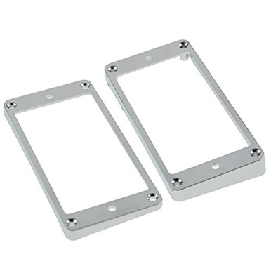 2x Plastic Humbucker Pickup Ring Frame Mounting Ring Chrome for ...