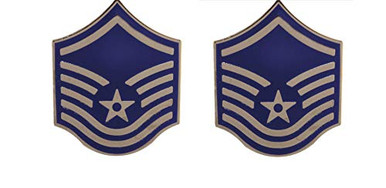United States Air Force USAF Master SGT E7 Insignia of Rank Lapel Pins ...
