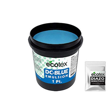 Ecotex DC-Blue - Textile Dual-Cure Screen Printing Emulsion (Pint ...