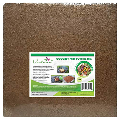 Verdana Coconut Fiber Potting Mix - 10 Lb Compressed Block Brick - Coco ...