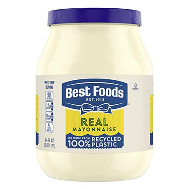 Best Foods Mayonnaise Creamy Real Mayo Gluten Free, Kosher Condiment 64 ...