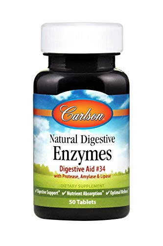 Carlson - Natural Digestive Enzymes, Digestive Aid #34 with Protease ...