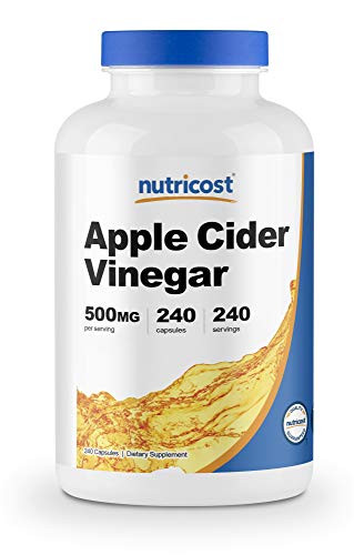Nutricost Apple Cider Vinegar Capsules 500mg 240 Veggie Capsules