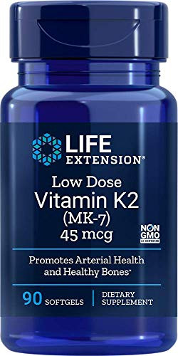 Life Extension Low-Dose Vitamin K2 (MK-7), 90 Softgels - Famous Microgreens