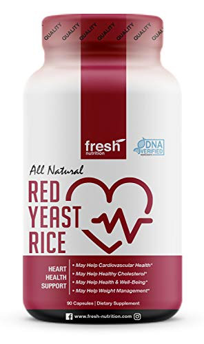 Red Yeast Rice - Strongest DNA Verified - Cholesterol, Cardiovascular ...