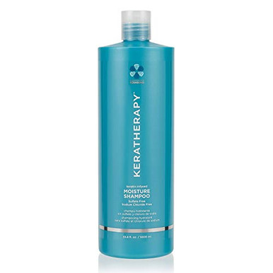 KERATHERAPY Keratin Infused Moisture Shampoo, 33.8 fl. oz., 1000 mL ...