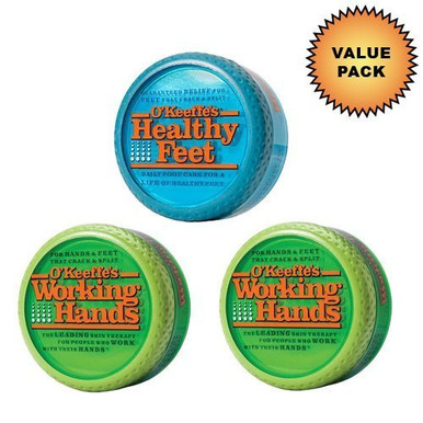 O'Keeffe's Working Hands Cream + O'Keeffe's Healthy Feet Cream :: Value ...