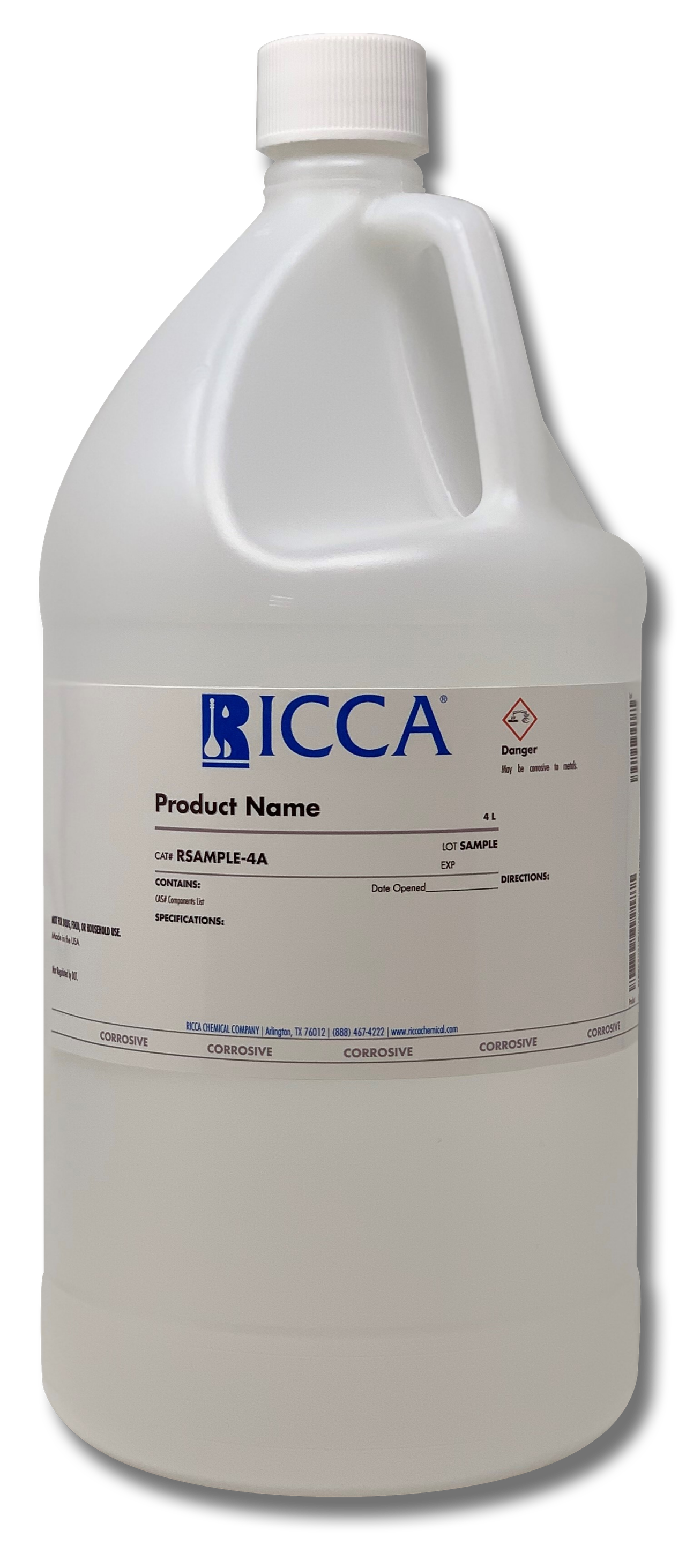 Acetic Acid, 56% w/w 4 L Poly natural - KTEC Equipment and Supplies