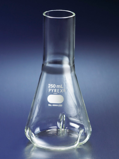 Flask, Erlenmeyer, Delong Shaker, with Baffles, 250 mL - KTEC Equipment ...