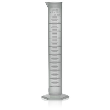 Graduated Cylinder, PP, molded graduations, Class B, 1000 mL - KTEC ...