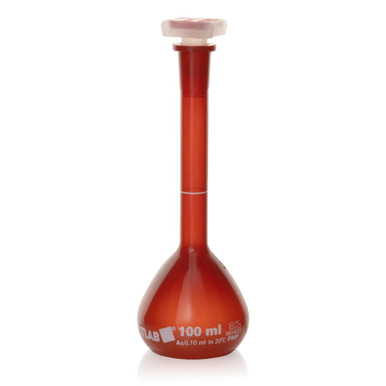 Volumetric Flask, PMP, VITLAB UV-protect, Class A, 100 mL - KTEC ...