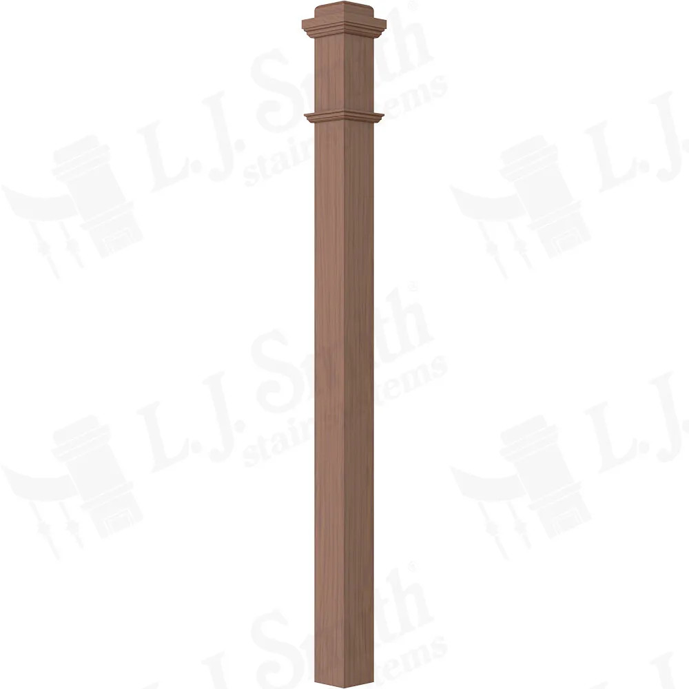 LJ-4075 Cherry 3 1/2" X 66 3/4" Box Newel