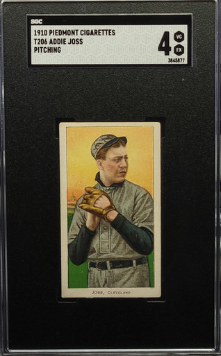 1910 T206 Addie Joss (pitching) SGC 4 (piedmont 350)