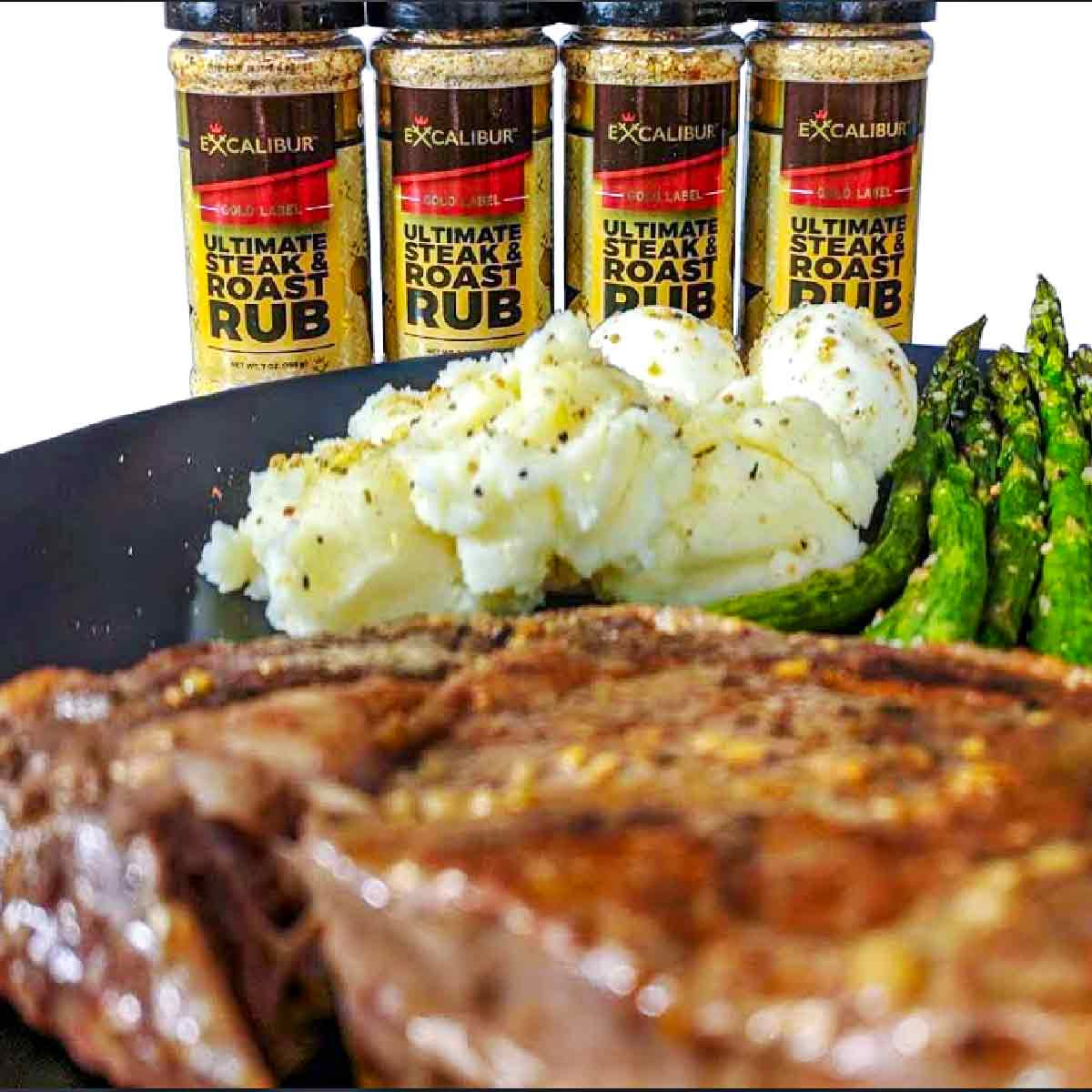 Ultimate Steak & Roast Rub Seasoning Shaker - Excalibur Seasoning ...