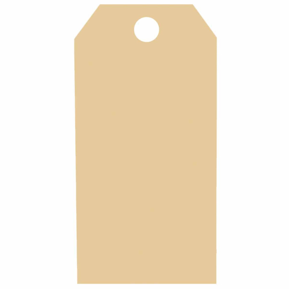 Plain Manila Tag Large