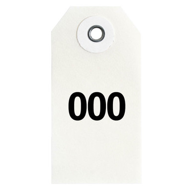 Waterproof Vulcanized Tags Numbered Tags