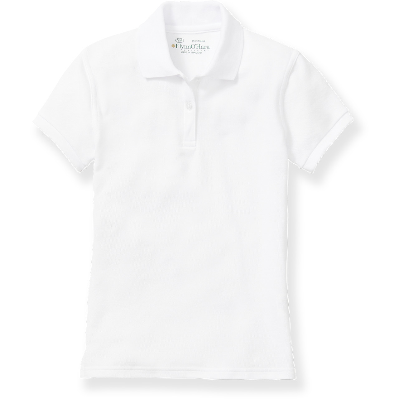 Ladies' Fit Polo Shirt with heat transferred logo [TX169-9708-GHT-WHITE ...