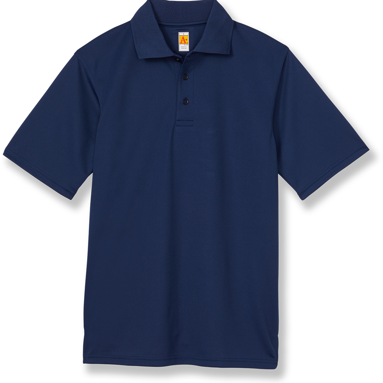 Performance Polo Shirt with heat transferred logo [TX137-8500-GHT-NAVY ...