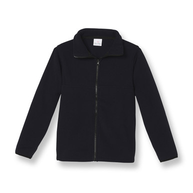 Full-Zip Fleece Jacket with embroidered logo [TX232-SA25/TVS-NAVY] - FlynnO'Hara Uniforms