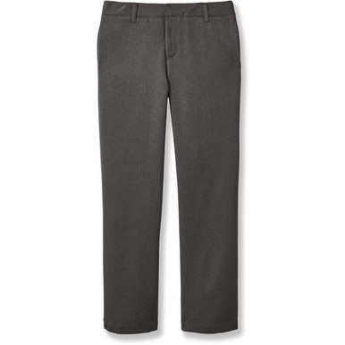 Girls' Flat Front Slacks [NJ060-15-FLAT-SA CHAR] - FlynnO'Hara Uniforms