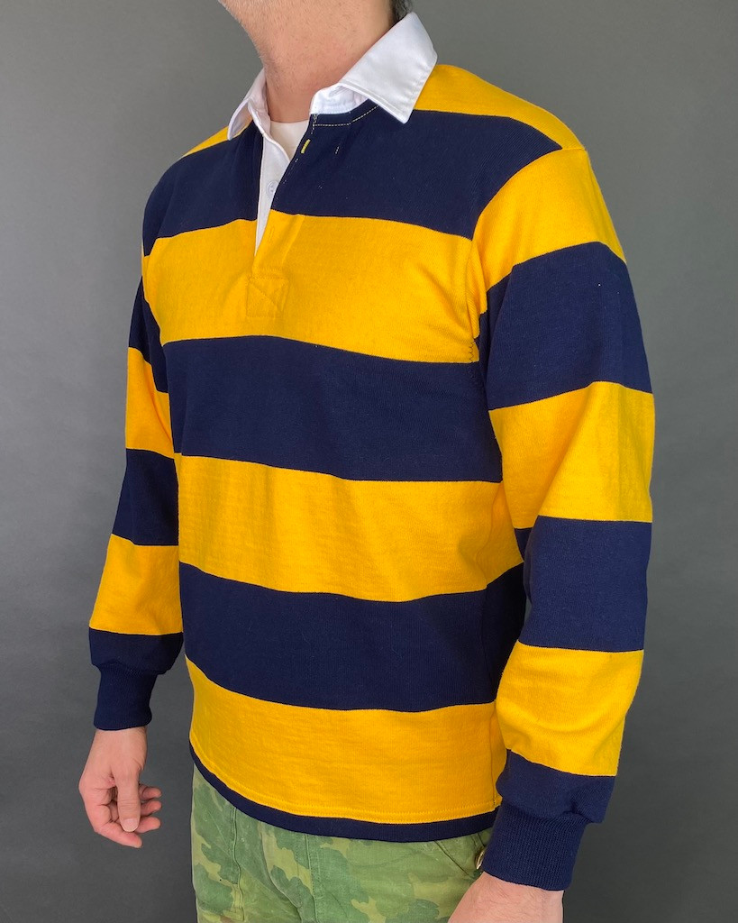 "Warwick" Gold and Navy Classic Rugby Shirt