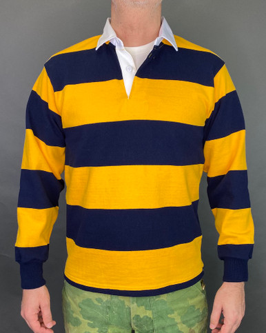 "Warwick" Gold and Navy Classic Rugby Shirt
