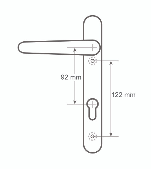 uPVC Universal Door Handle