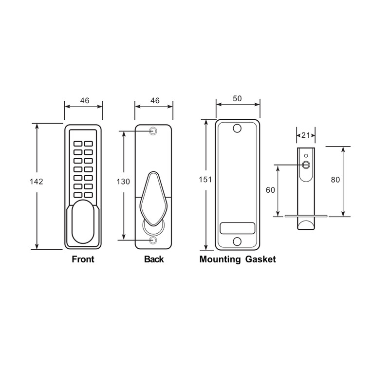 Standard Digital Door Lock