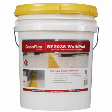 5 Gal Gaco SF2036 Yellow GacoFlex Walkpad Silicone Walkway System ...