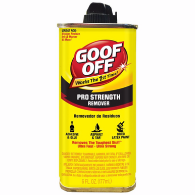 6 Oz Klean-Strip FG661 Goof Off Professional Strength Remover - Cleaner ...