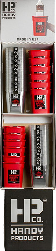 Bercom 2000-FD Handy Paint Pail Liner Box Display 12 Pails 24 6pk Liners