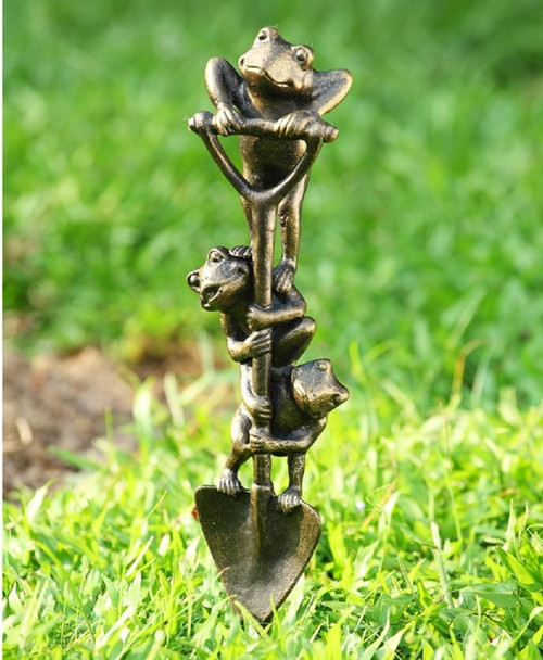 Digging Frog Trio Garden Decor 20"H - Exterior Accents